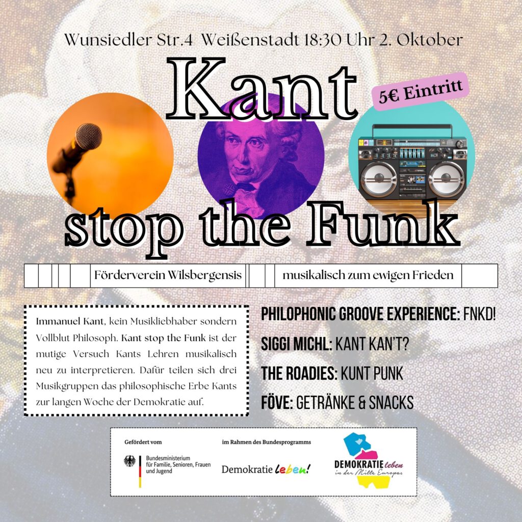 Kant stop the Funk zur langen Woche der Demokratie - Bad Weißenstadt am See