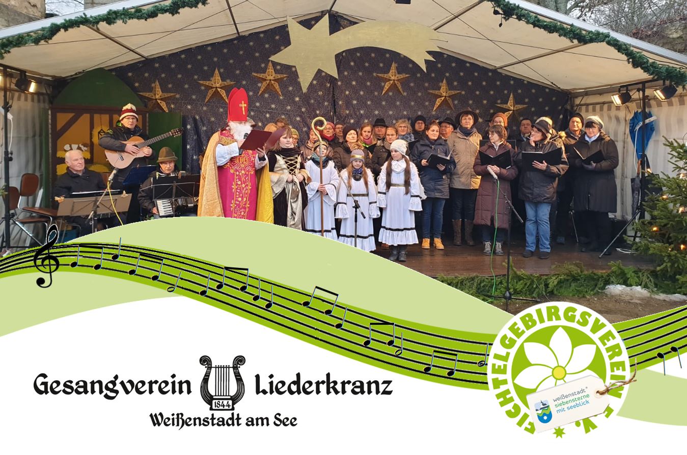 Adventssingen zum Weihnachtsmarkt im Kurpark - Weißenstadt am See